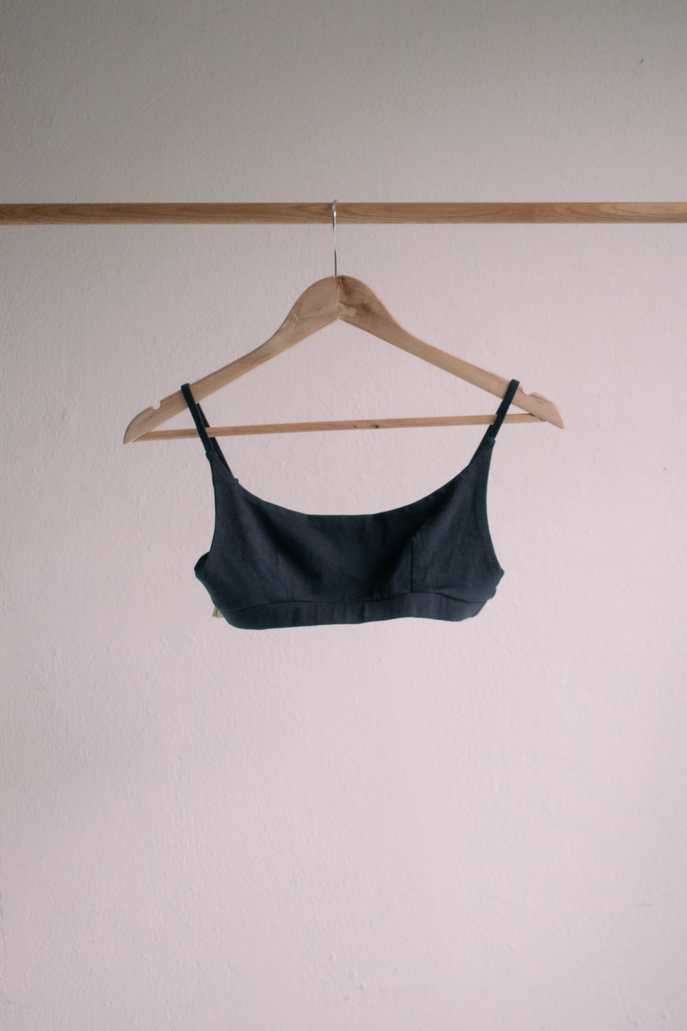 Pico Crop Top | Soft Bra | Organic Cotton | Ondine Ash
